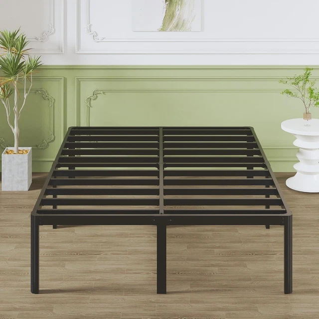 HIGH SUPER KING Bed Frame 6Ft with Rounded Corner Legs, Heavy Duty ...