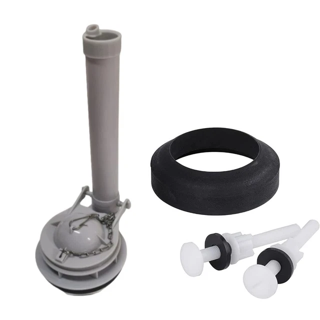 ABS STEEL TOILET Flush Valve White Commode Repair Kit Bathroom Commode ...