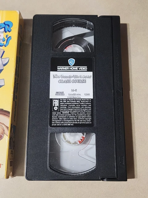 ROAD RUNNER & Wile E. Coyote Crash Course VHS 1993 Looney Tunes Cartoon ...