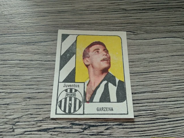 FIGURINA CALCIATORI NANNINA Anni '50/60 GARZENA - JUVENTUS originale ...