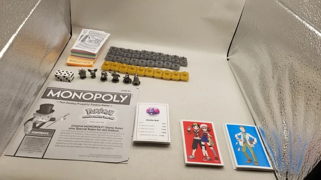 POKEMON MONOPOLY JOHTO Edition Replacement Pewter Tokens, Money, Cards ...
