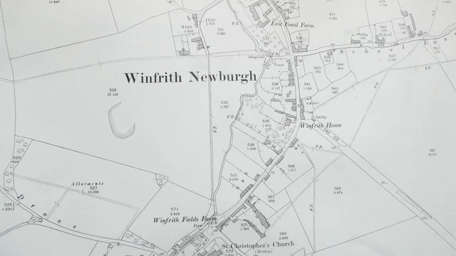 1902 WINFRITH NEWBURGH Dorset Ordnance Survey Map Second Edition Sheet ...