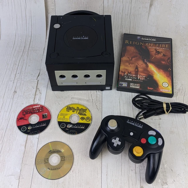 NINTENDO GAMECUBE CONSOLE With Black Controller & 4 Games - Untested £ ...