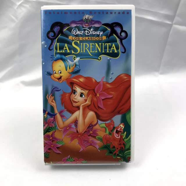 THE LITTLE MERMAID La Sirenita Walt Disney Los Clasicos Family VHS Tape ...