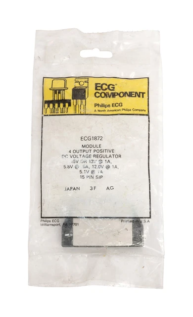 VINTAGE PHILIPS ECG1872 Semi Conductor Model ECG1872 $9.35 - PicClick