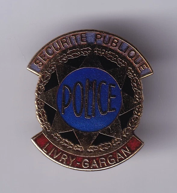 RARE PINS PIN'S .. Police Nationale Plaque Securite Publique Livry ...