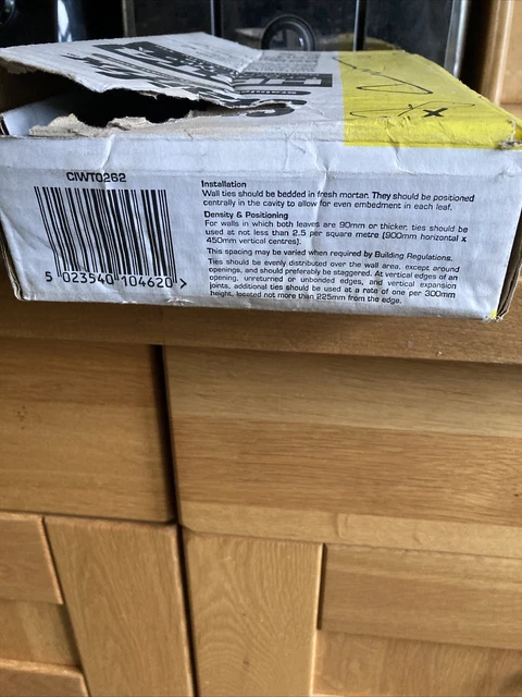 WALL TIES 250MM | Ancon Staifix HRT4 Cavity Wall Ties Stainless Steel ...