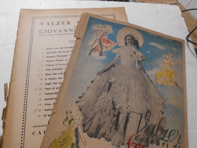 VALZER CELEBRI DI Giovanni Strauss - SPARTITO 1945 Carisch EUR 10,00 ...