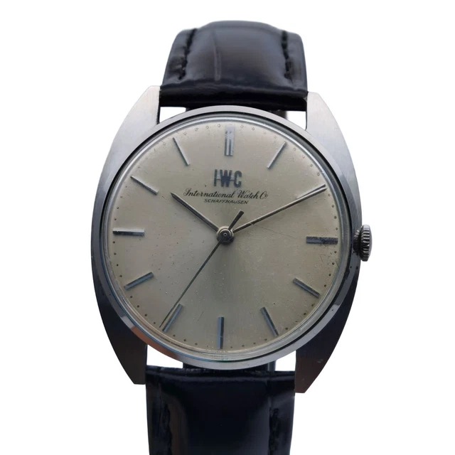 IWC SCHAFFHAUSEN CAL.403 Vintage Antique Round SS Silver Dial Hand Wind ...