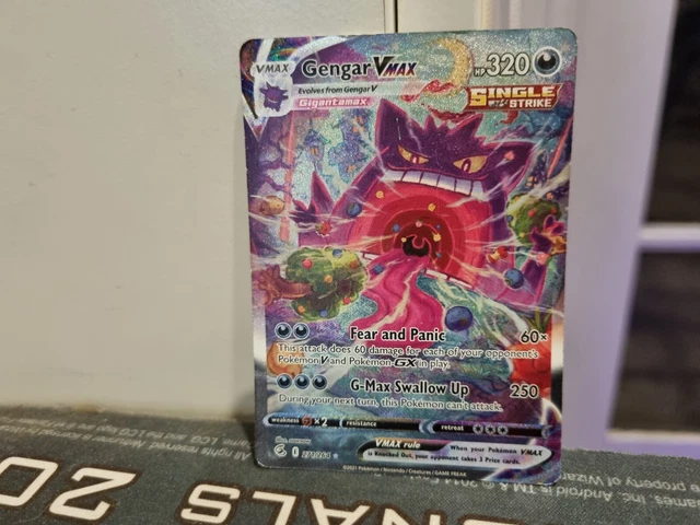 POKÉMON TCG GENGAR VMAX Fusion Strike 271/264 Holo Alt Art Secret Rare EUR 205,83 - PicClick FR