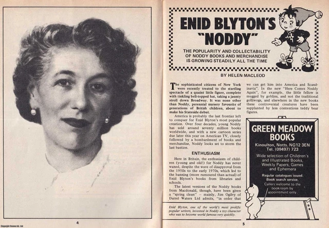 ENID BLYTON'S NODDY. The Popularity And Collectability Of Noddy Books ...