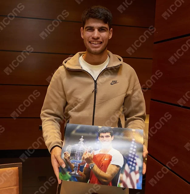CARLOS ALCARAZ TENNIS US Open Winner 2022 Signed Photo COA £38.50 ...