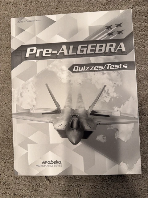 ABEKA PRE-ALGEBRA QUIZZES and Tests Student Book £11.96 - PicClick UK