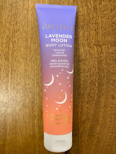 PACIFICA LAVENDER MOON Body Lotion Rose Chamomile Relax Night Plant ...