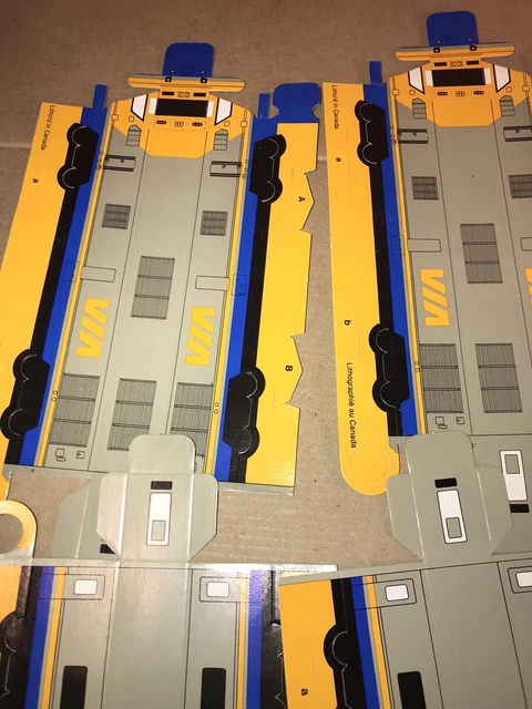 VIA RAIL LITHOGRAPH cardboard train vintage 12 pieces $50.00 - PicClick CA