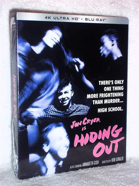 HIDING OUT (4K/BLU-RAY, 2025) NEW Jon Cryer Keith Coogan Annabeth Gish ...