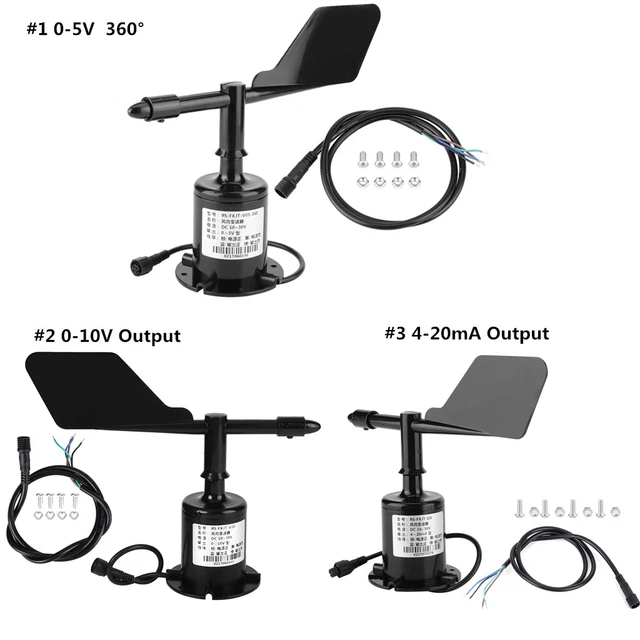 4-20MA/0-5V/0-10V SIGNAL OUTPUT Transmitter Wind Speed Sensor ...