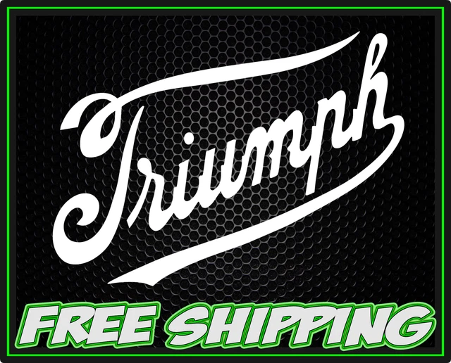 TRIUMPH MOTORCYCLES LOGO Vinyl Decal Sticker £6.02 - PicClick UK