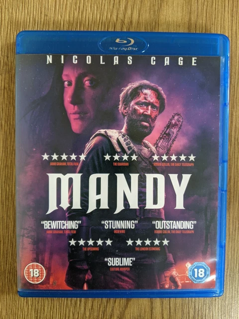 MANDY BLU RAY (Nicolas Cage) - Disc is Mint £11.07 - PicClick UK
