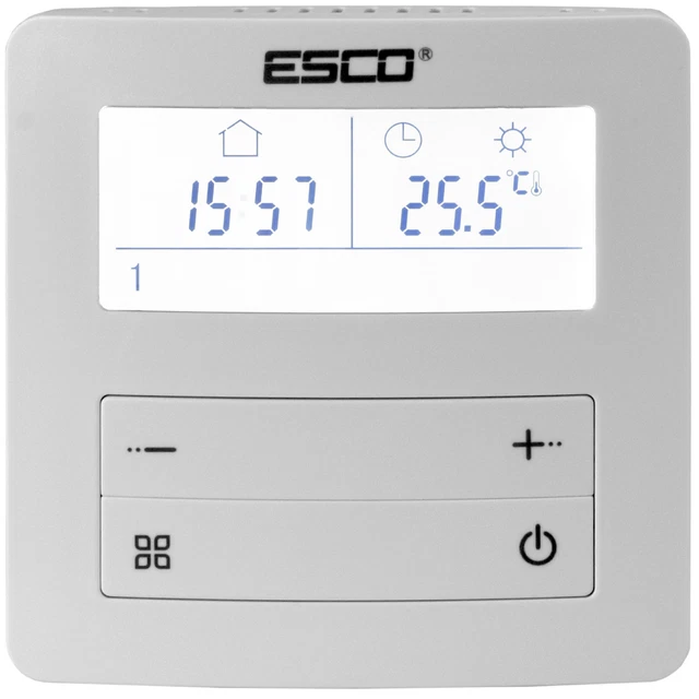 DIGITAL ROOM THERMOSTAT FLUSH-UP Electric Underfloor Heater Temperature ...