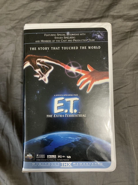 ET THE EXTRATERRESTRIAL VHS Clamshell Watermark MCA Universal Home ...