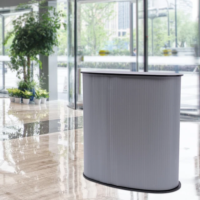 EXHIBITION STAND COUNTER Reception Counter Podium Desk Office Use 40*90 ...