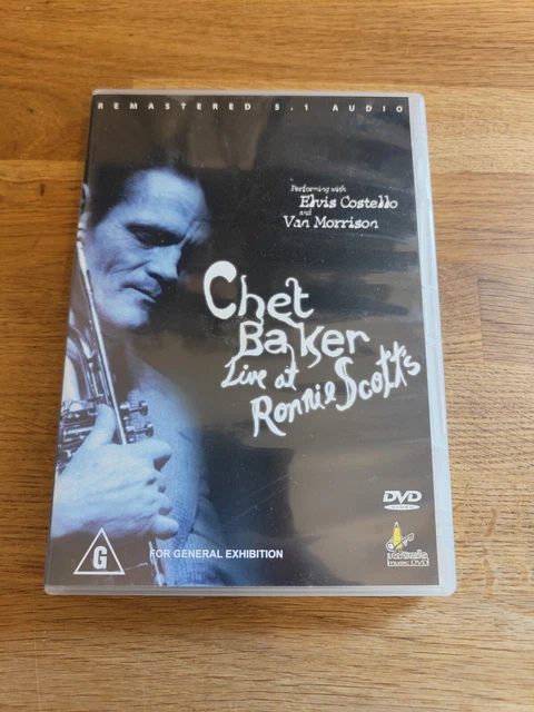 DVD - CHET Baker Live At Ronnie Scott's With Elvis Costello DVD PAL UK ...