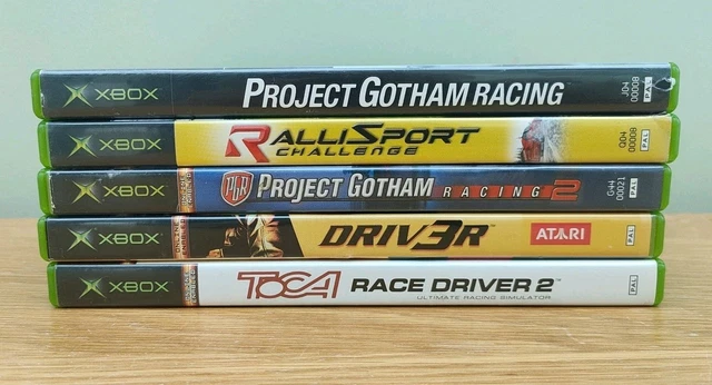 5 X ORIGINAL XBOX CAR RACING GAMES BUNDLE - PGR RALLISPORT CHALLENGE ...