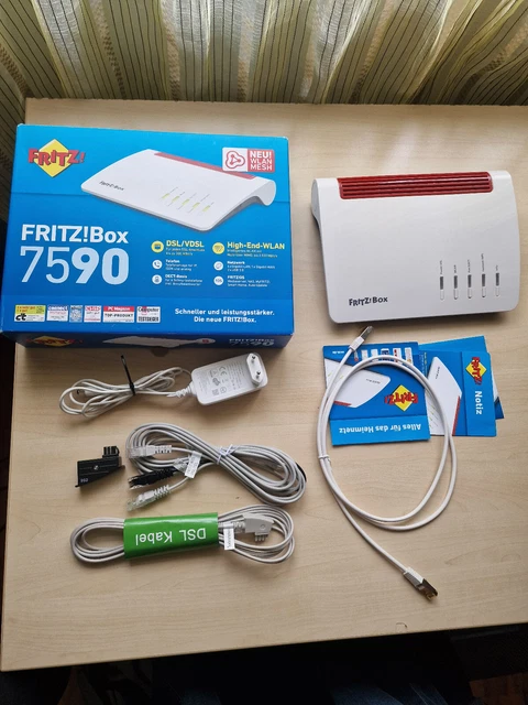 AVM FRITZ!BOX 7590 WLAN Router mit Modem - Weiß (20002784) EUR 80,00 ...