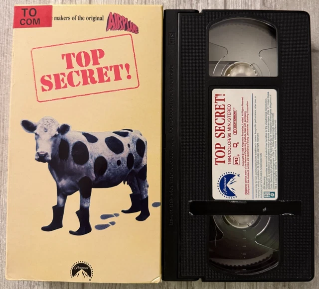 TOP SECRET! VHS Val Kilmer Omar Sharif Jeremy Kemp Warren Clarke Lucy ...