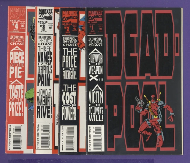 DEADPOOL: THE CIRCLE Chase #1-4 First Deadpool Solo Comic Joe Madureira ...