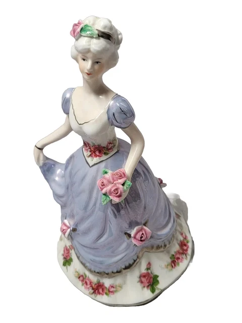 VINTAGE LADY IN Blue Dancing Figures £20.26 - PicClick UK