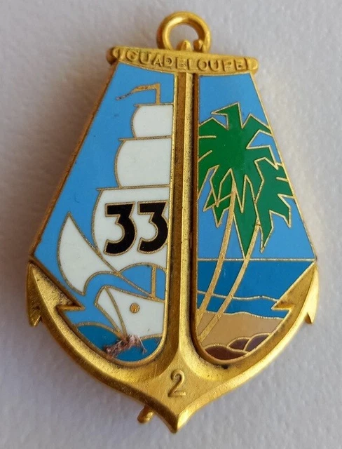 INSIGNE 33° RÉGIMENT d’Infanterie de Marine, 2° Compagnie EUR 7,00 - PicClick FR