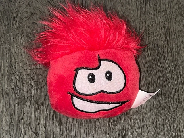 JAKKS PACIFIC DISNEY Club Penguin Red Puffle Plush Soft Teddy Bear Toy ...