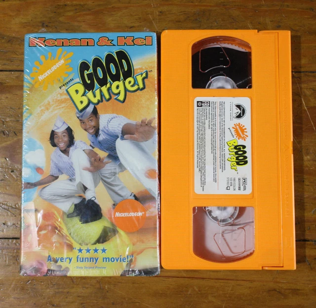 RARE GOOD BURGER VHS Tape 1997)Kenan & Kel Nickelodeon Orange Tape ...