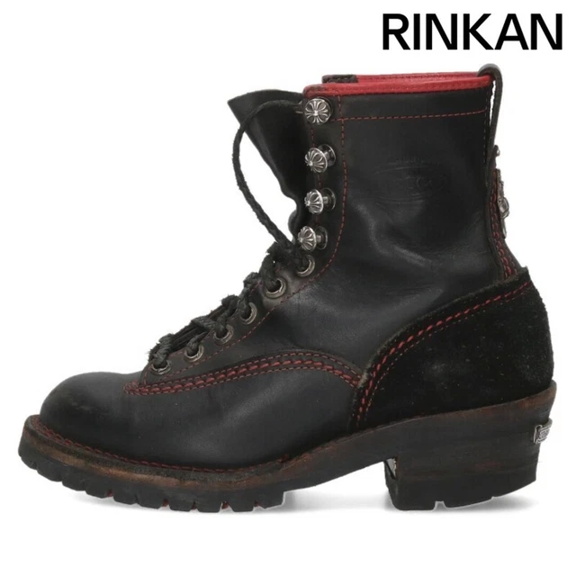 CHROME HEARTS X WESCO Highliner Leather Blade Lace up BOOTS Men 8.5E ...