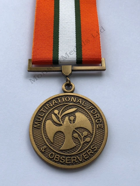 MFO MULTINATIONAL FORCE Observers Sinai Medal Full Size Medal Mounting ...