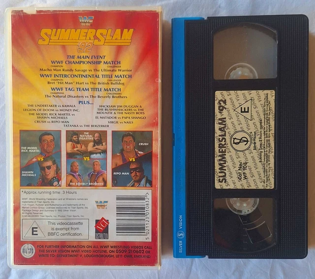 WWF SUMMERSLAM 1992 VHS Video - Original Version! - Tested! -Excellent ...