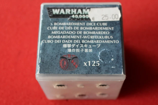 GAMES WORKSHOP WARHAMMER 40k Apocalypse Bombardment Dice Cube 125 x D6 ...