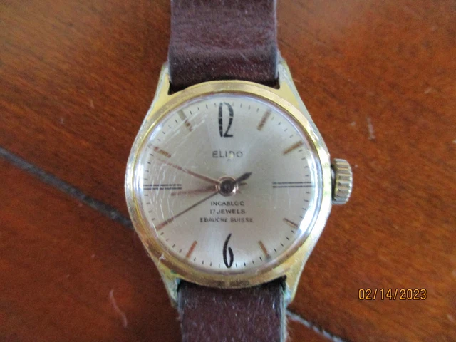 MONTRE & ELIDO " Mecanique Incabloc 17 Jewels Fonctionne EUR 18,00 ...