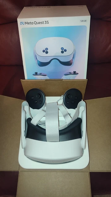 META QUEST 3S VR Headset 128GB with Controllers and Charger, Original ...