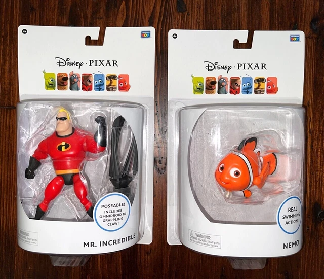 DISNEY PIXAR MR. Incredible - Nemo Action Figures Thinkway Toys Fish ...