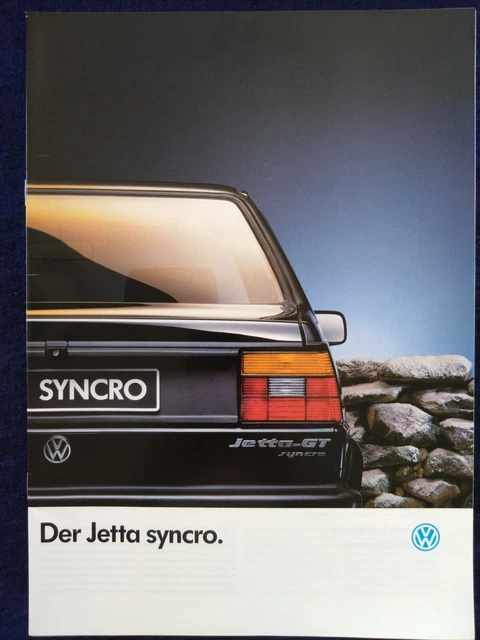VW JETTA SYNCRO Prospekt 1.1991 Jetta CL und GT EUR 9,99 - PicClick DE