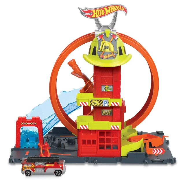 HOT WHEELS CITY Super Loop Fire Station £35.39 - PicClick UK