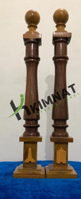 MASONIC REGALIA WOODEN Freemason Wood Columns Senior Warden and Junior ...