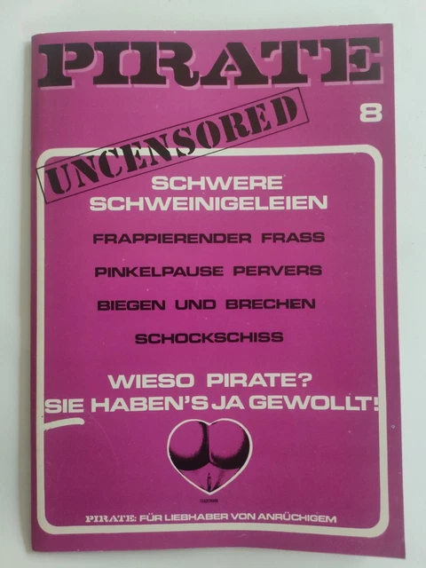 MAGAZINE ADULTE PIRATE Numéro 8 De 1983 EUR 50,00 - PicClick FR