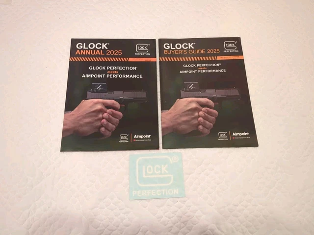 GLOCK 2025 ANNUAL Magazine & 2025 Buyers Guide Catalog & Sticker SHOT ...