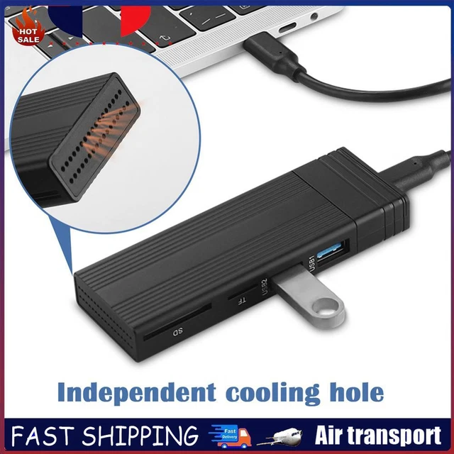 S# PCIE M.2 SSD Enclosure USB HUB NVMe/SATA Compatible with 2230 2242 ...
