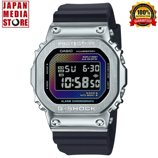CASIO G-SHOCK GM-5600RW-1JF Rainbow Brick Wall Metal Case Digital Men ...