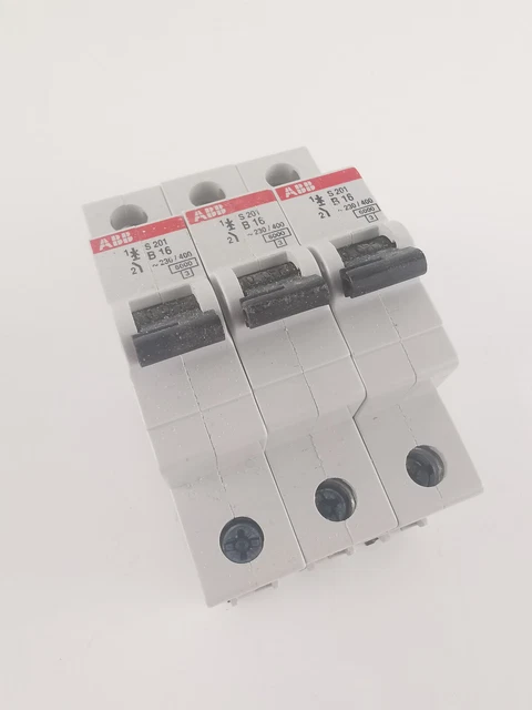 3X ABB S201 B16 Leitungsschutzschalter 1-polig Sicherungsautomat LS-Schalter EUR 4,49 - PicClick DE